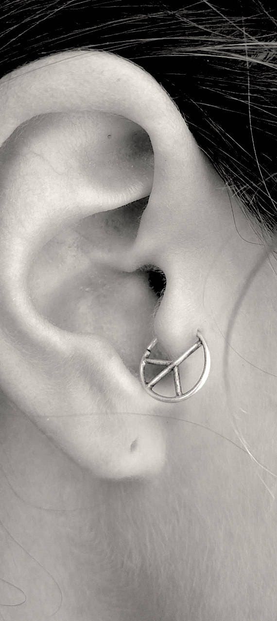 Tragus Piercing Rook Earring Tragus Earring Helix Hoop - Etsy