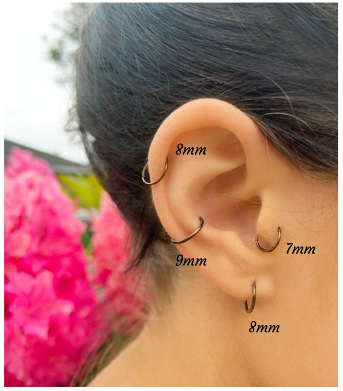 Daith Piercing Earring Daith Jewelry Ombre Cartilage - Etsy