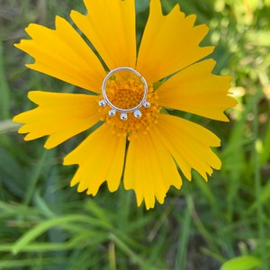 Silver Sun Septum Ring Infinity Hoop Silver Moon Nose Ring | Etsy