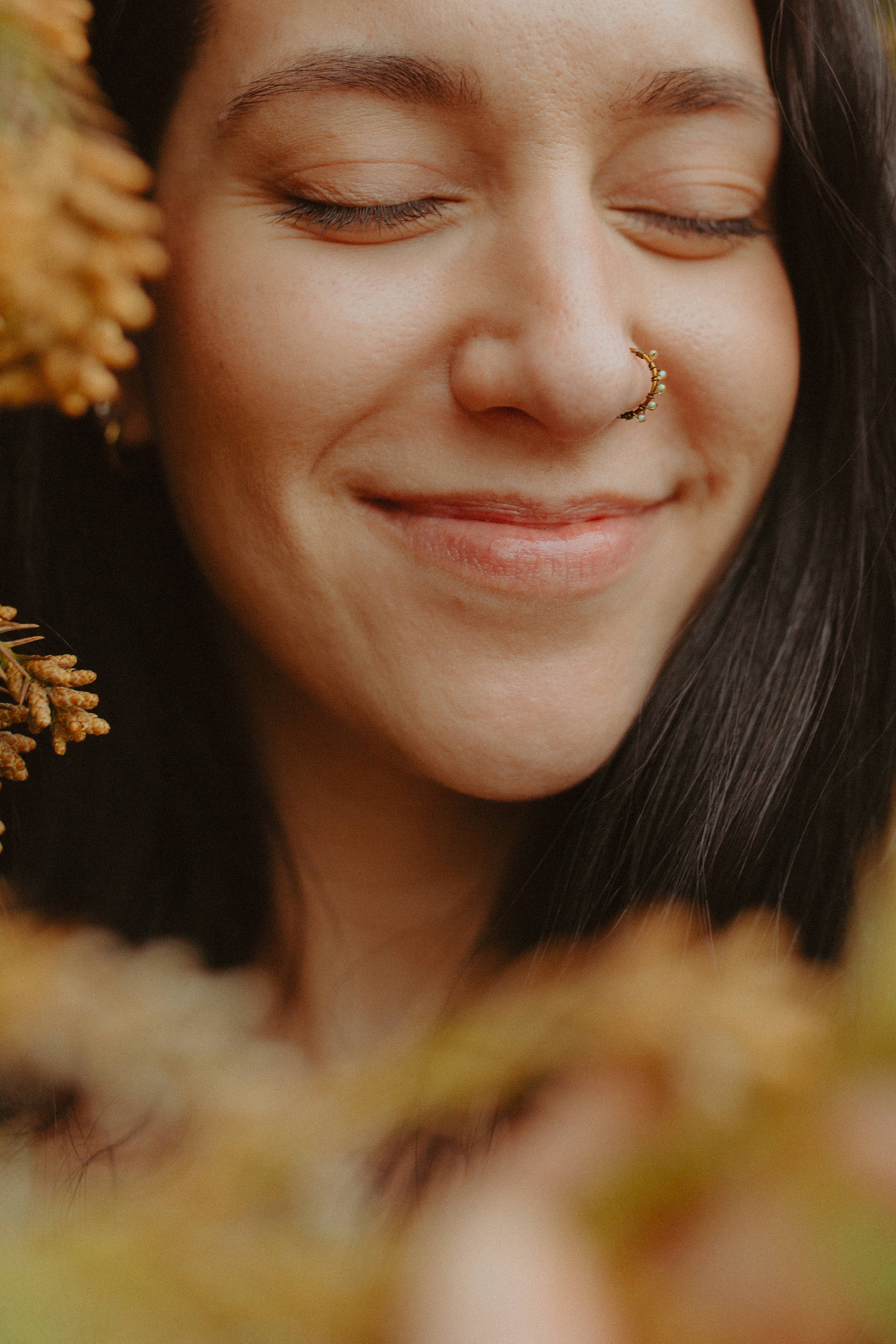 24g Nose Ring, 22g Nose Ring Hoop, Boho Nose Ring, Flower Nose Ring ...