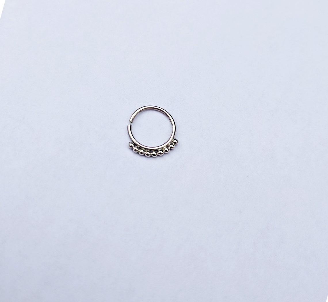 Endless Septum Nose Ring Elegant Daith Dainty Nose Piercing | Etsy