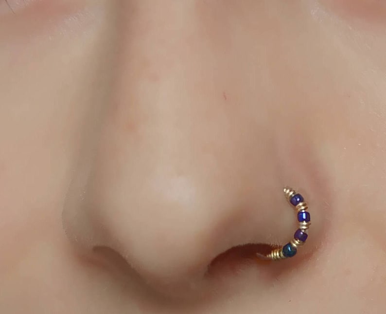 Women's Nose Ring Cute Nose Ring Tiny Hoop for Nose - Etsy