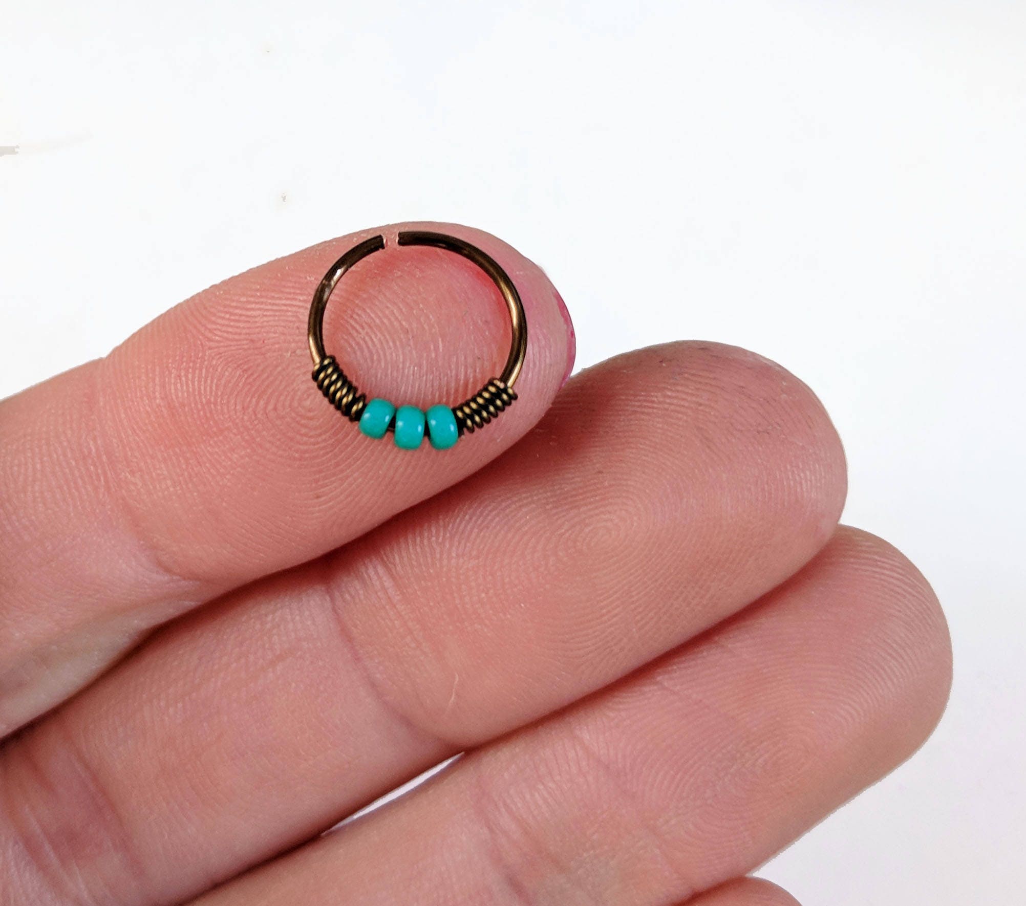 Boho Nose Ring Wedding Nose Ring Nose Piercing Jewelry Thin | Etsy