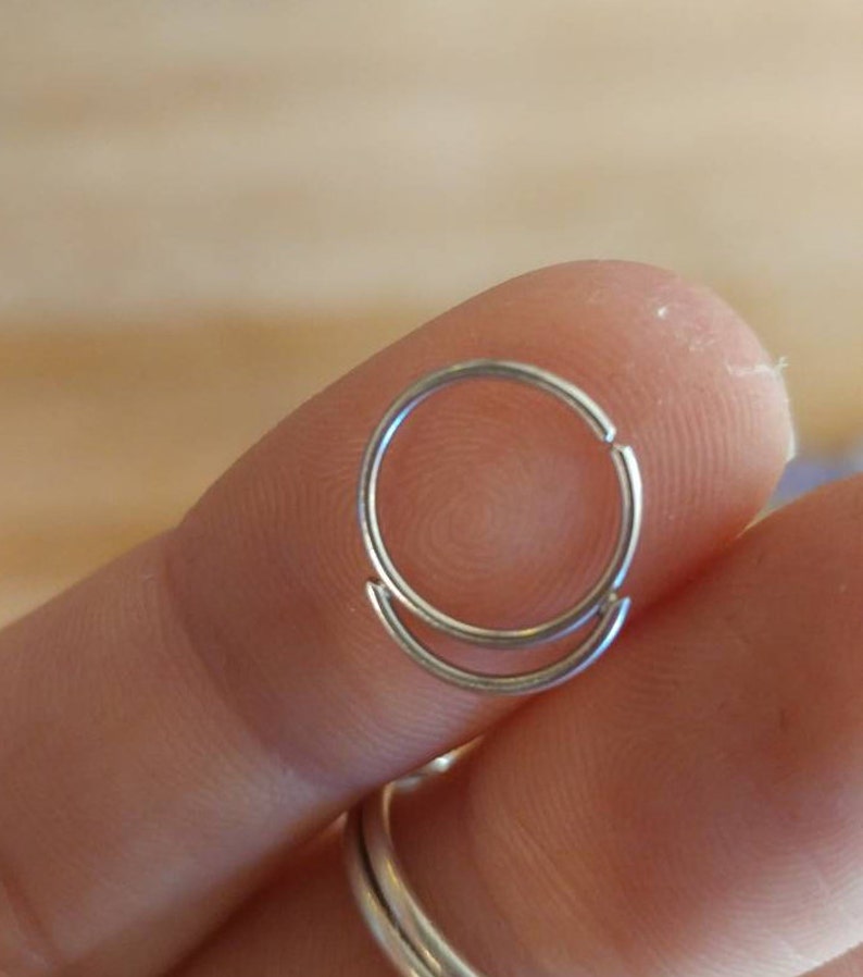 Snug Silver Septum Ring Nose Jewelry Septum Hoop Nose Ring - Etsy Australia