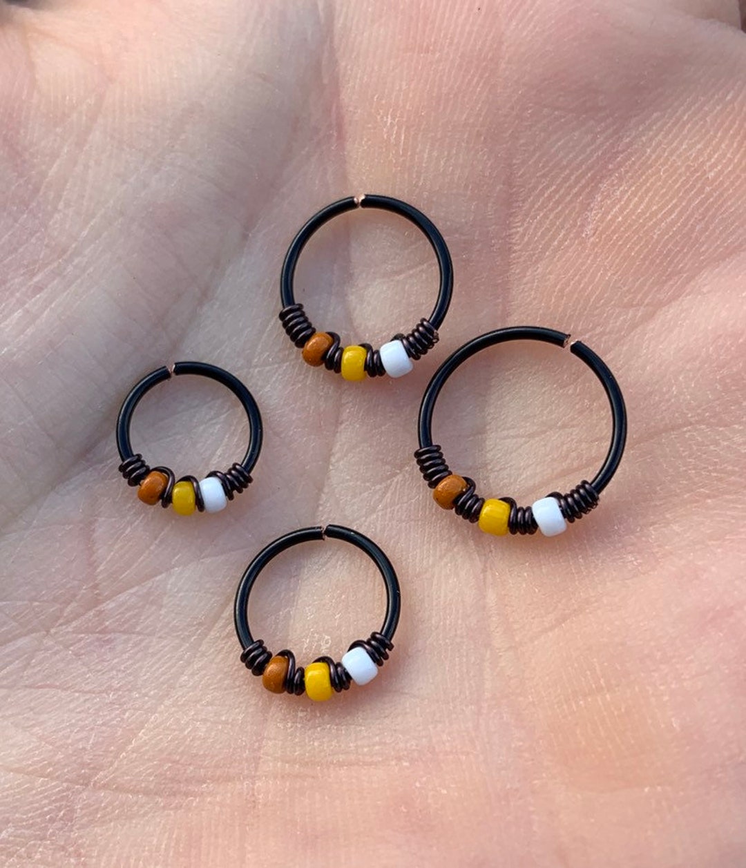 Spooky Halloween Nose Ring, 20g, 22g, Hoop for Nose, Halloween Jewelry ...