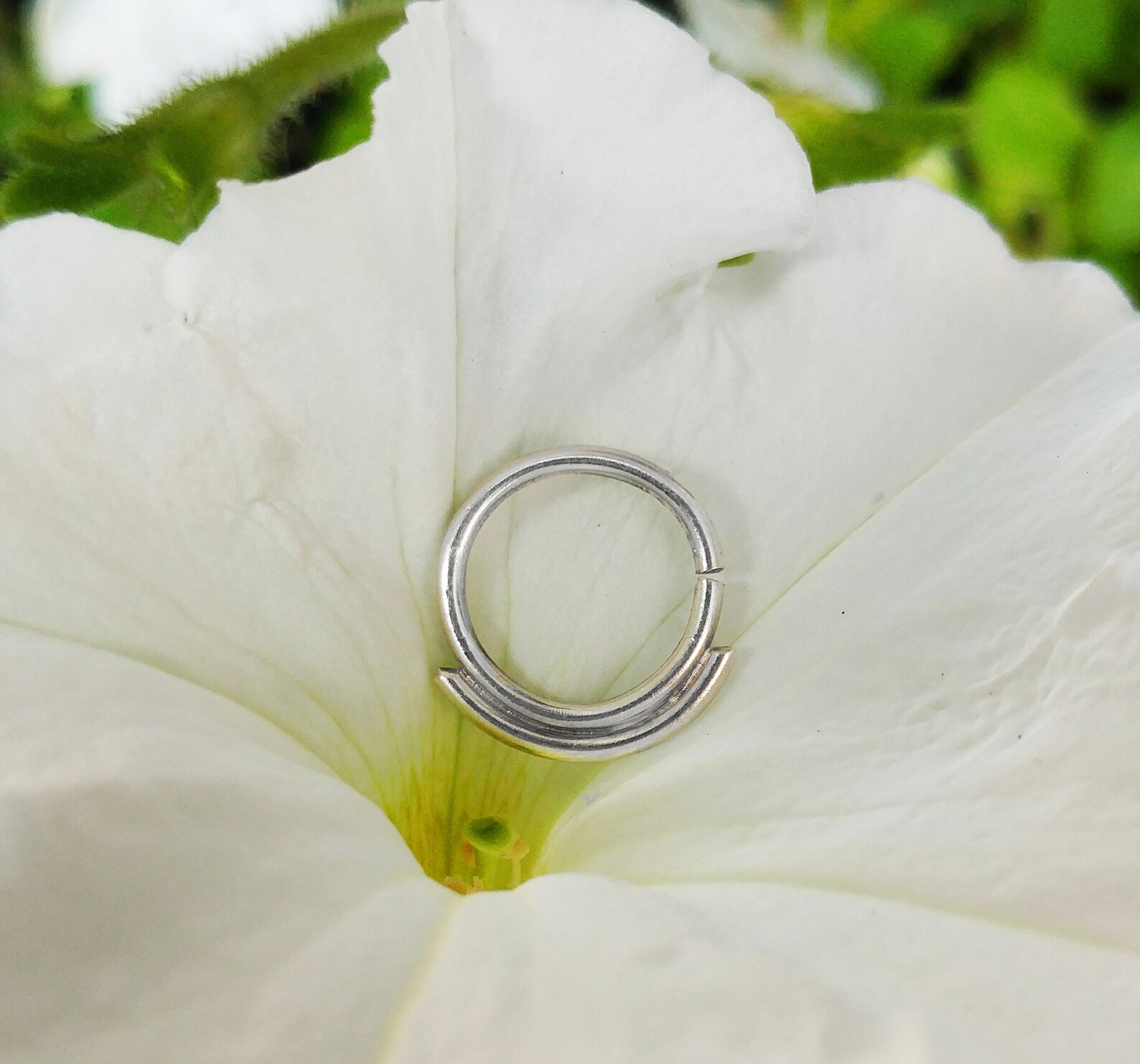 Minimalist Septum, Snug Septum Ring, Silver Septum Ring, 925 Nose Ring ...