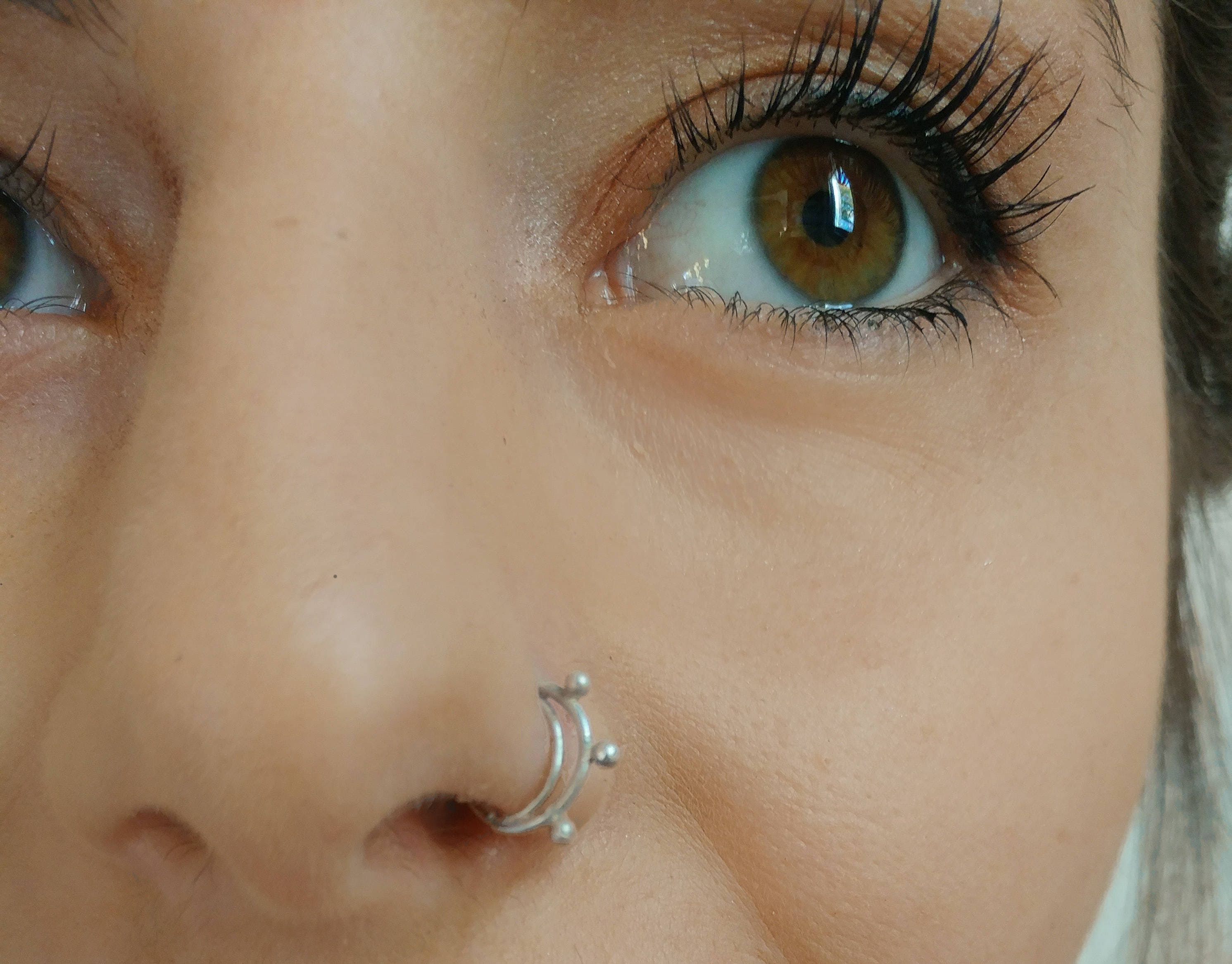 Boho Nose Ring Septum Ring Sterling Silver Nose Ring Dainty - Etsy UK