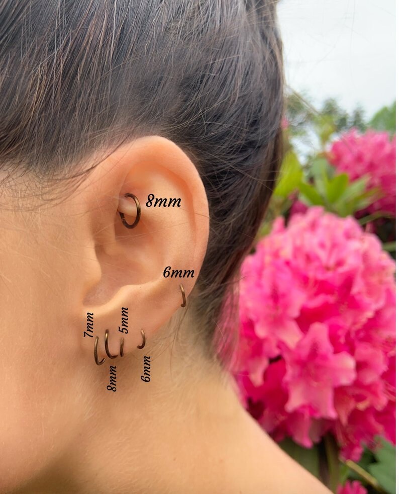 Daith Piercing Earring Daith Jewelry Ombre Cartilage - Etsy