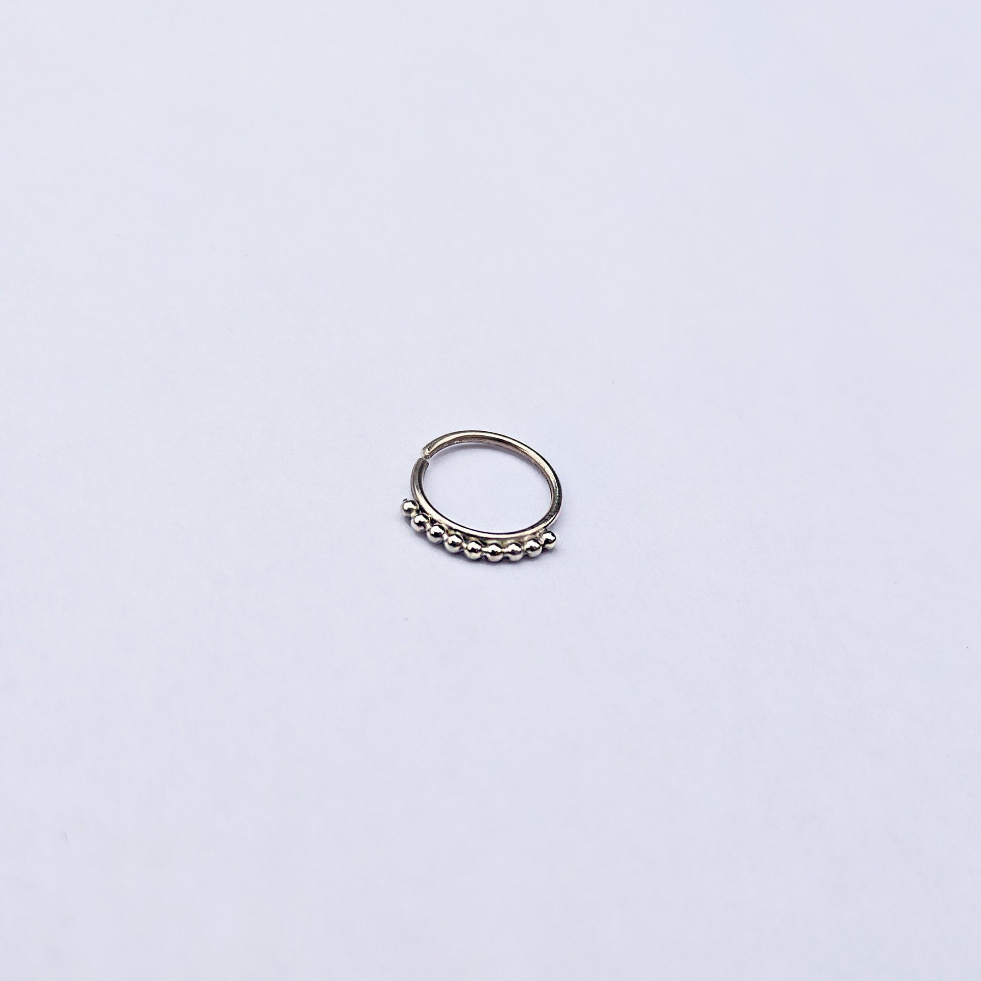 Endless Septum Nose Ring Elegant Daith Dainty Nose Piercing | Etsy