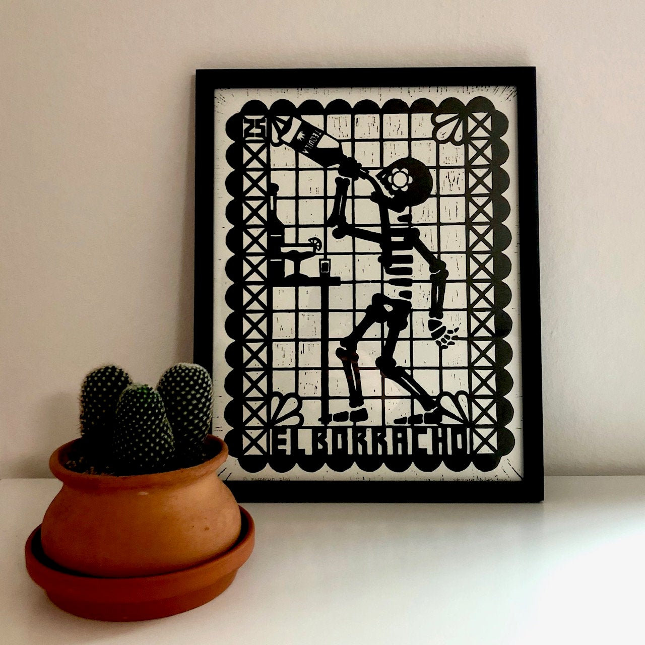 El Borracho Lino Print - Etsy