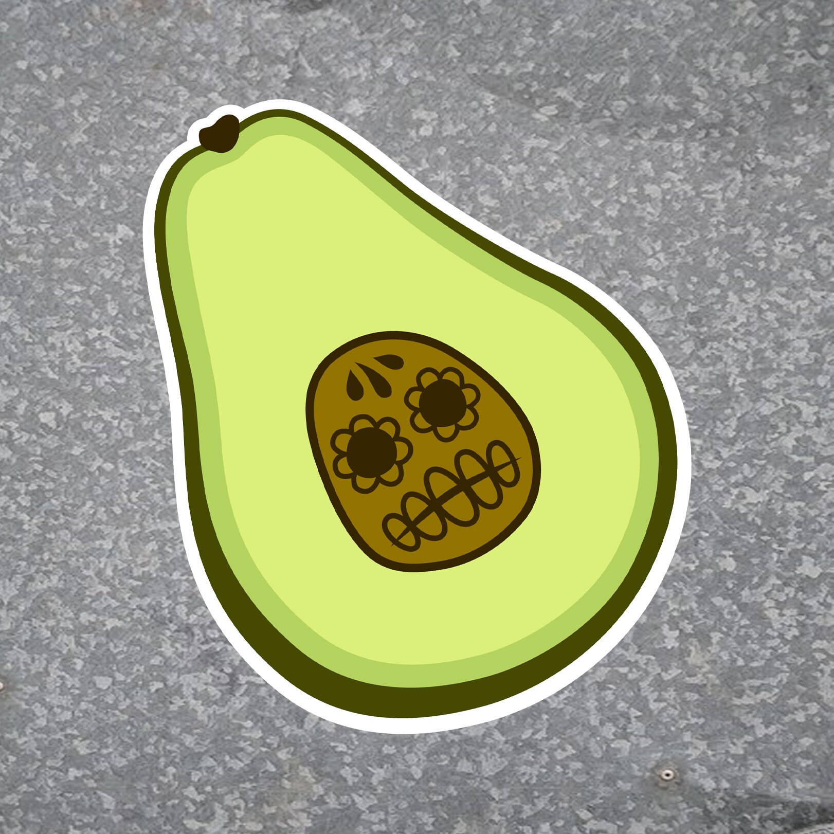 Avocado Sticker - Etsy