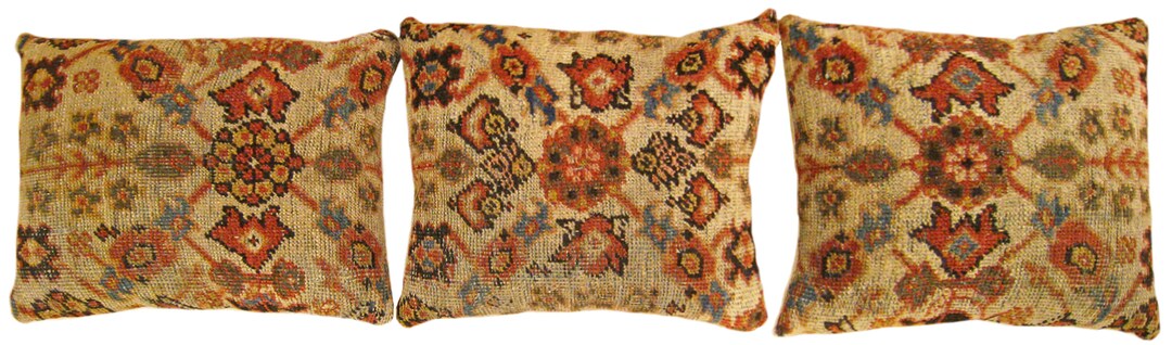 A Set of Antique Traditional Geometric Pillows ; Size 1'8” X 1'4” and 1 ...