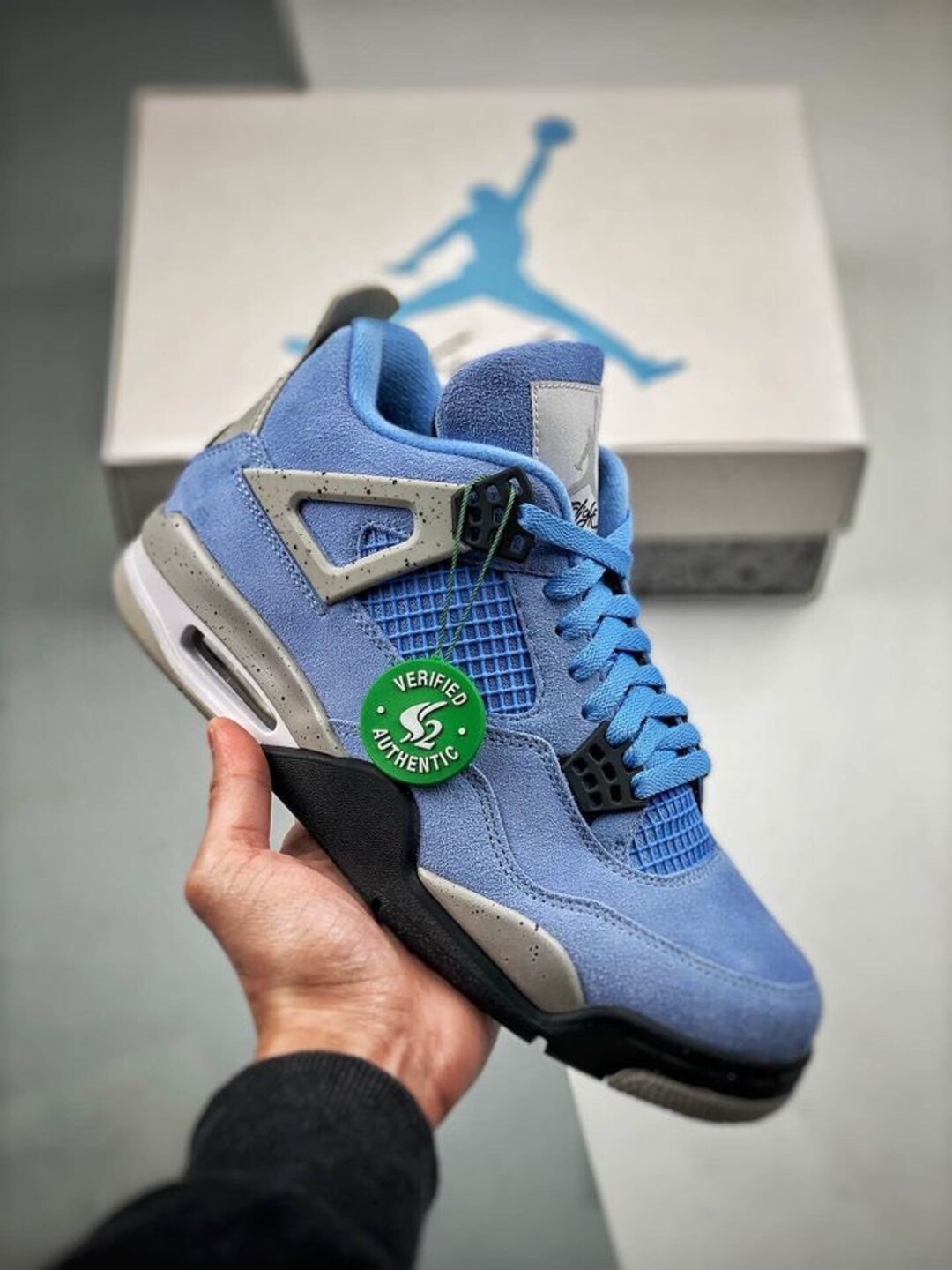 AJ4 University Blue Sneaker - Etsy