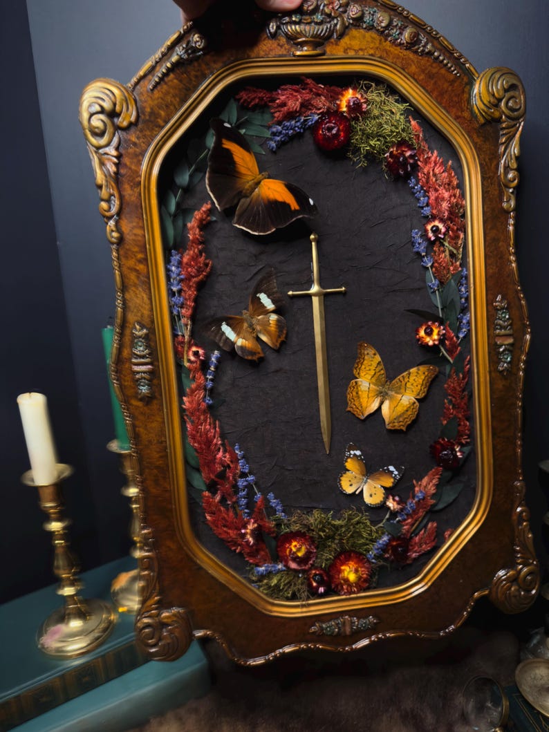 Butterfly Bubble Glass Antique Frame Sword - Etsy
