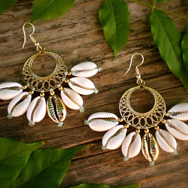 Shell Earrings - Etsy UK