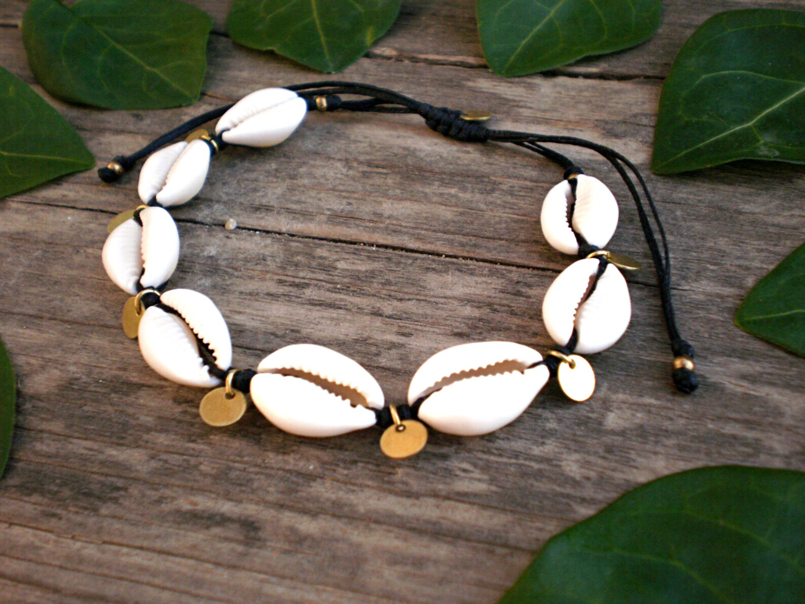 Cowrie Shell Anklet Shell Ankle Bracelet With Gold Coin - Etsy