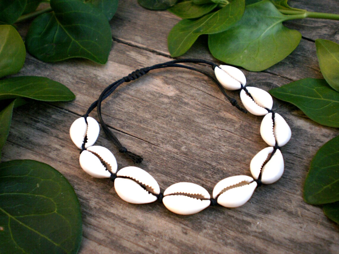 Cowrie Shell Anklet Shell Ankle Bracelet With Gold Coin - Etsy