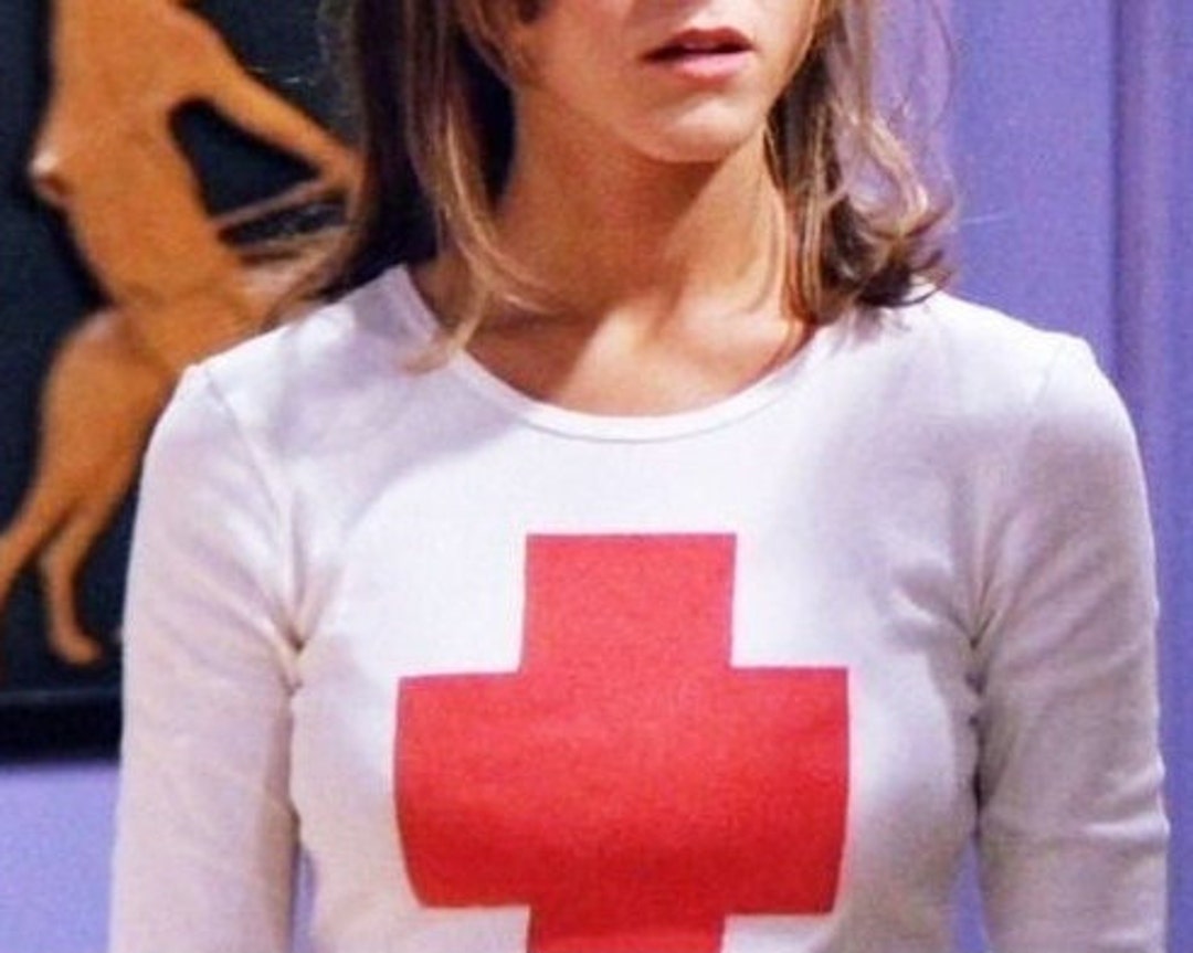 Rachel Green Red Cross Shirt Rachel Green Long Sleeve Shirt Rachel ...