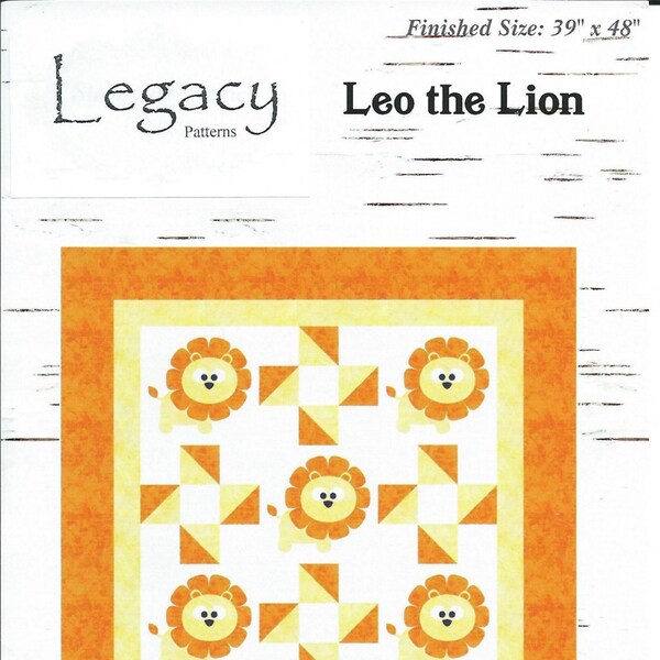 Lion Quilt Pattern - Etsy