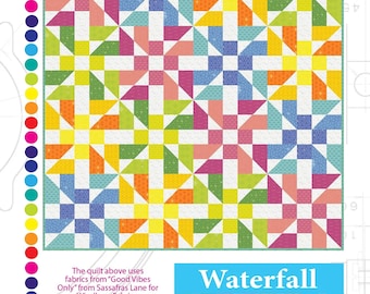 Waterfall Quilt Pattern - Etsy