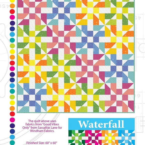 Waterfall Quilt Pattern - Etsy