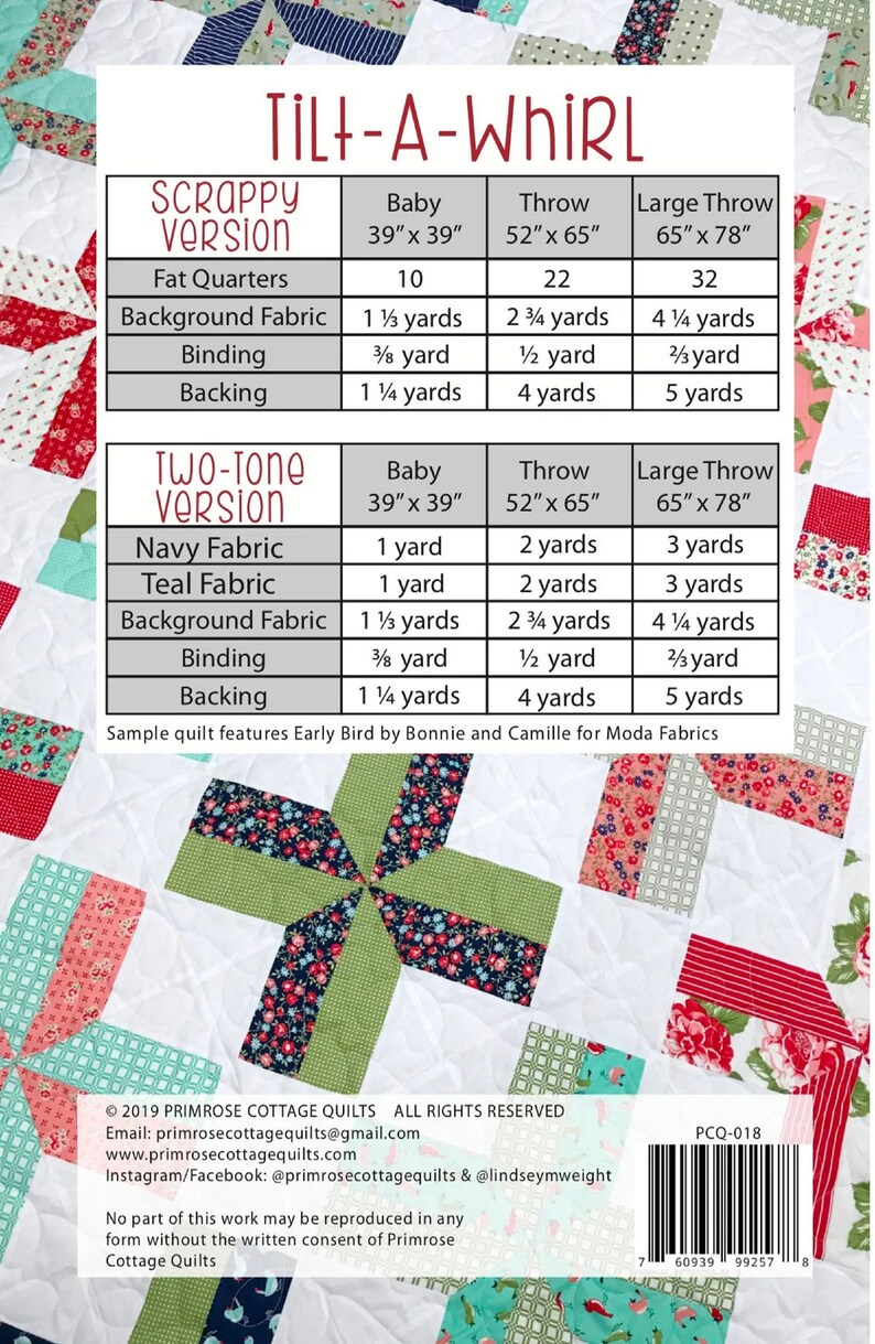 Tilt A Whirl Quilt Pattern - Etsy