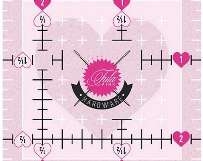 Tula Pink 2.5" Square Nonslip Heart Ruler - Etsy