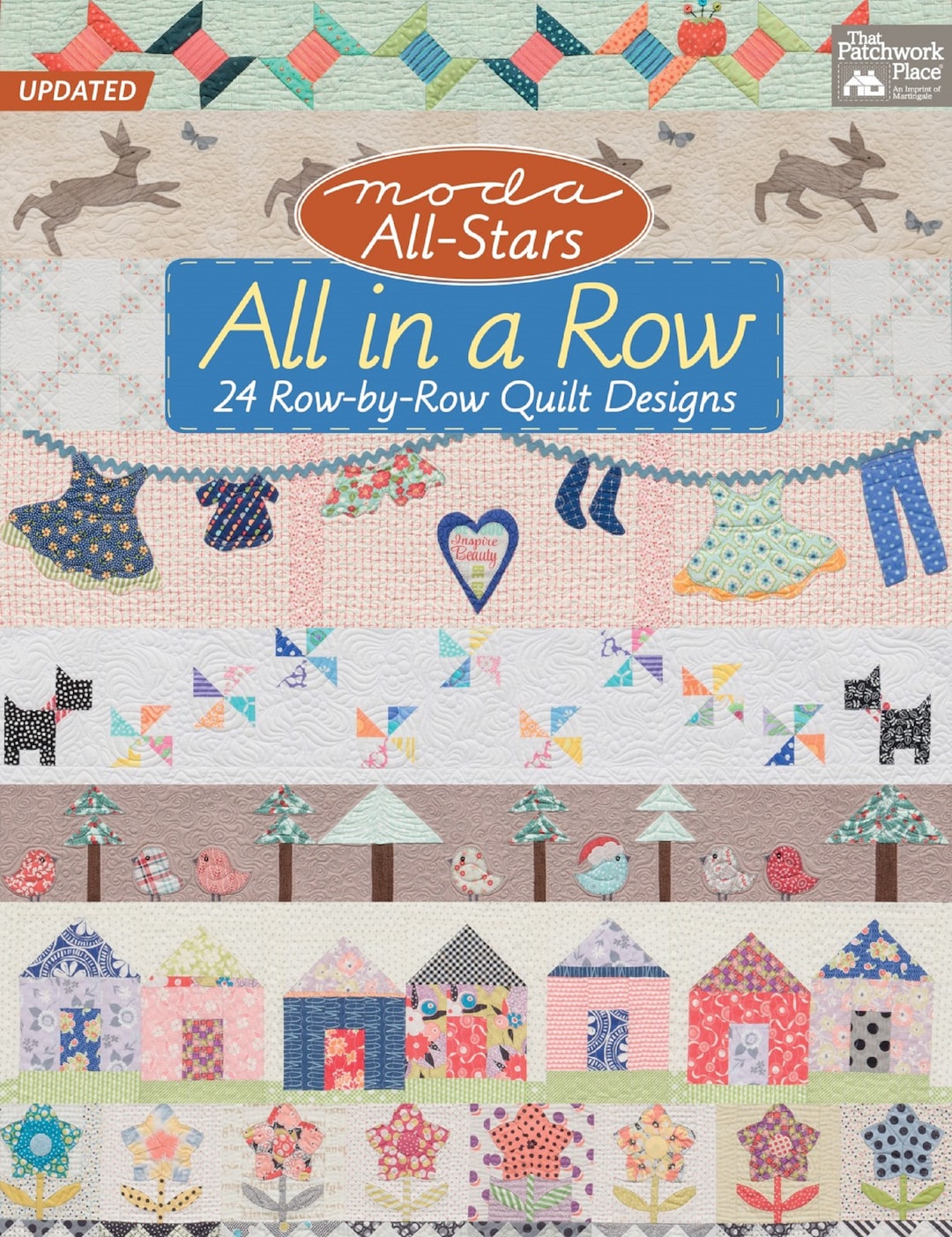 Moda All Stars / All in A Row / 24 Row by Row Quilt Designs ...