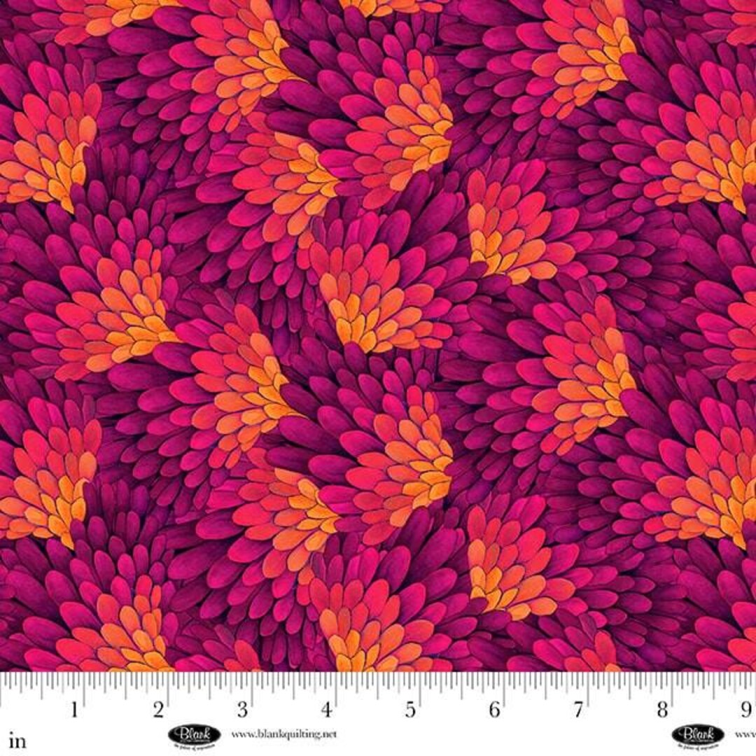 Luminous Haven- Magenta Feather Texture: Sold by the 1/2 Yard - Etsy