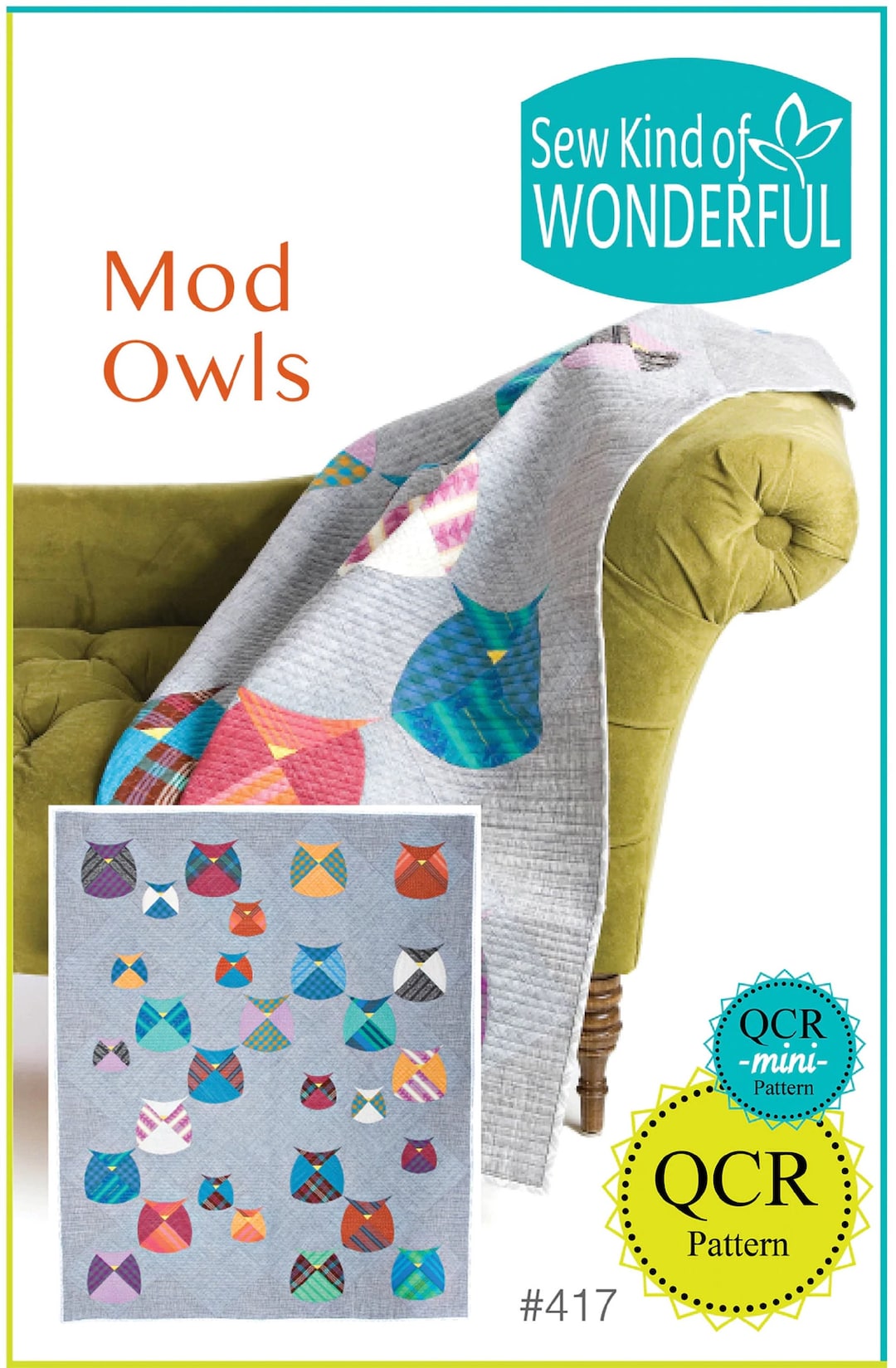 Mod Owls QCR Mini Quilt Pattern - Etsy