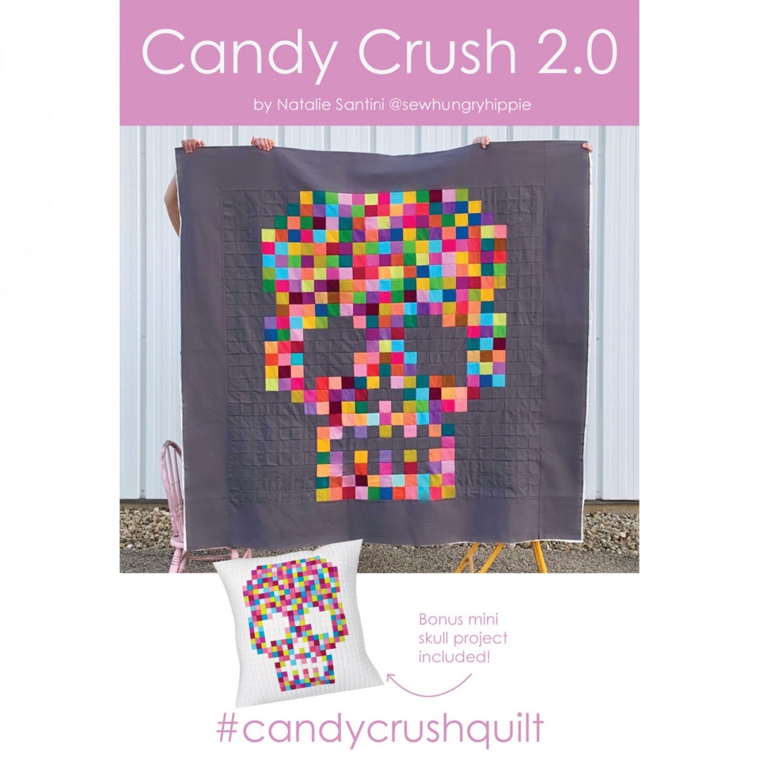 Candy Crush 2.0 Skull Quilt Pattern by Sew Hungry Hippie - Etsy