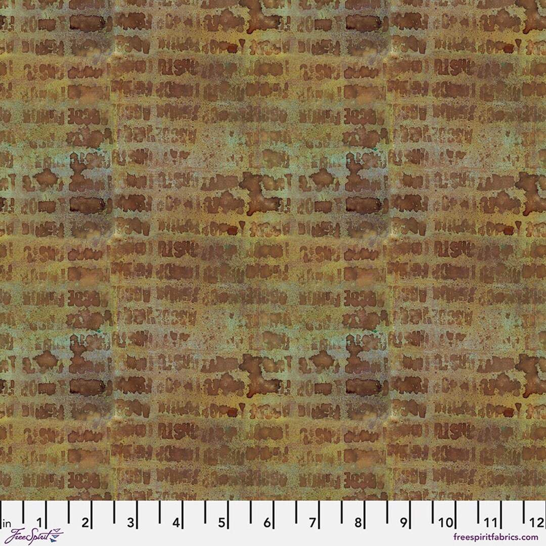 On Your Mark- Rust Alphabet City: Sold by the 1/2 Yard - Etsy