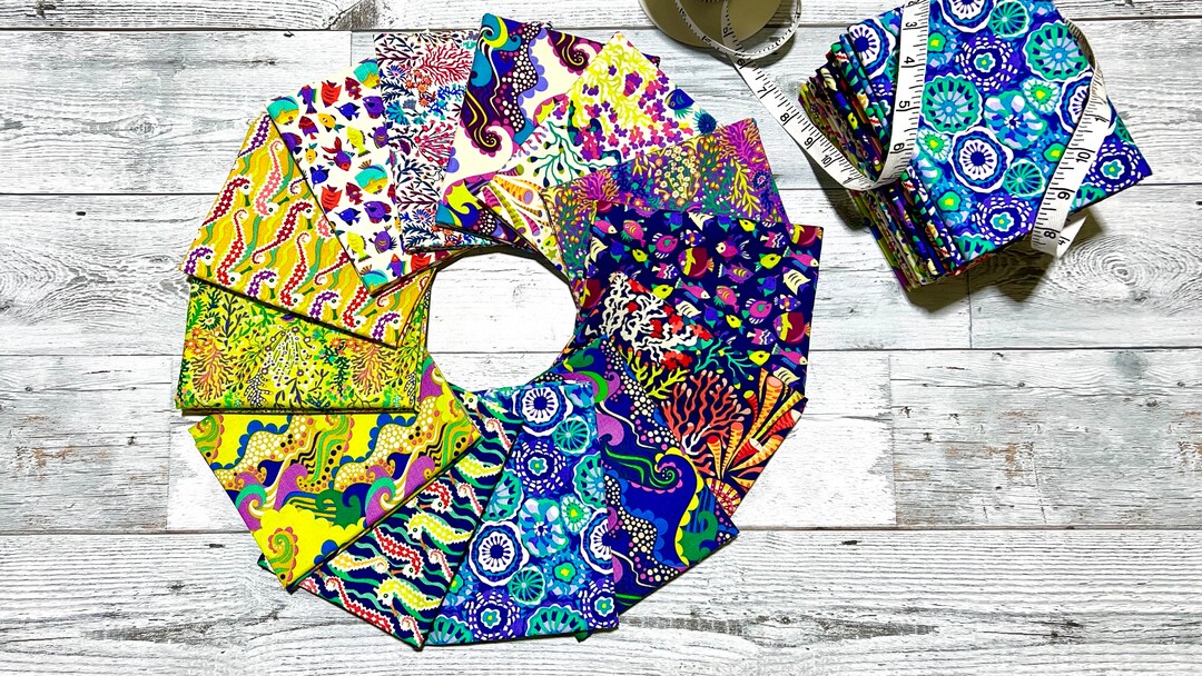 Atlantis 14pc Shop Assembled Fat Quarter Bundle - Etsy