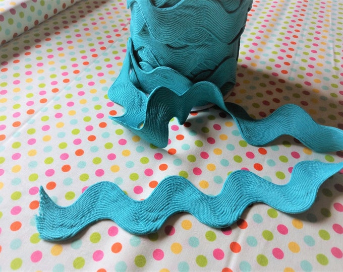 1 1/2 Wide JUMBO Riley Blake Sew Together Ric Rac in Teal BTY - Etsy