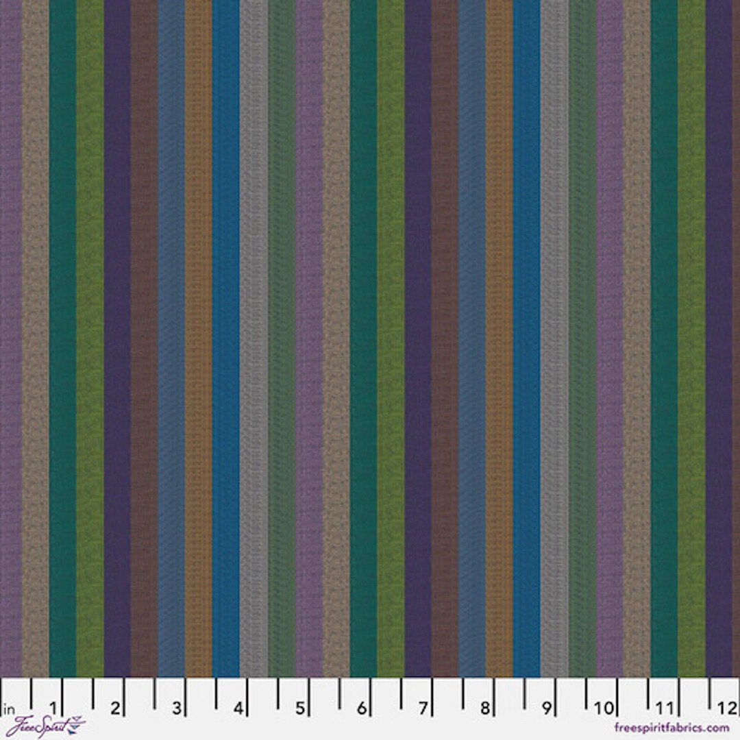Kaffe Fassett 2025 Woven Stripes- Multi Narrow Stripe: Sold by the 1/2 ...