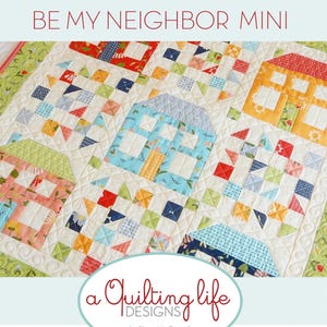 Be My Neighbor Mini Quilt Pattern - Etsy