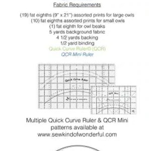 Mod Owls QCR Mini Quilt Pattern - Etsy