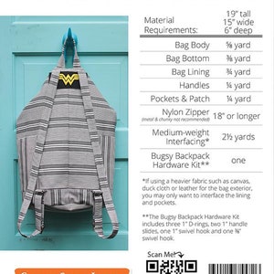 Bugsy Backpack Pattern - Etsy