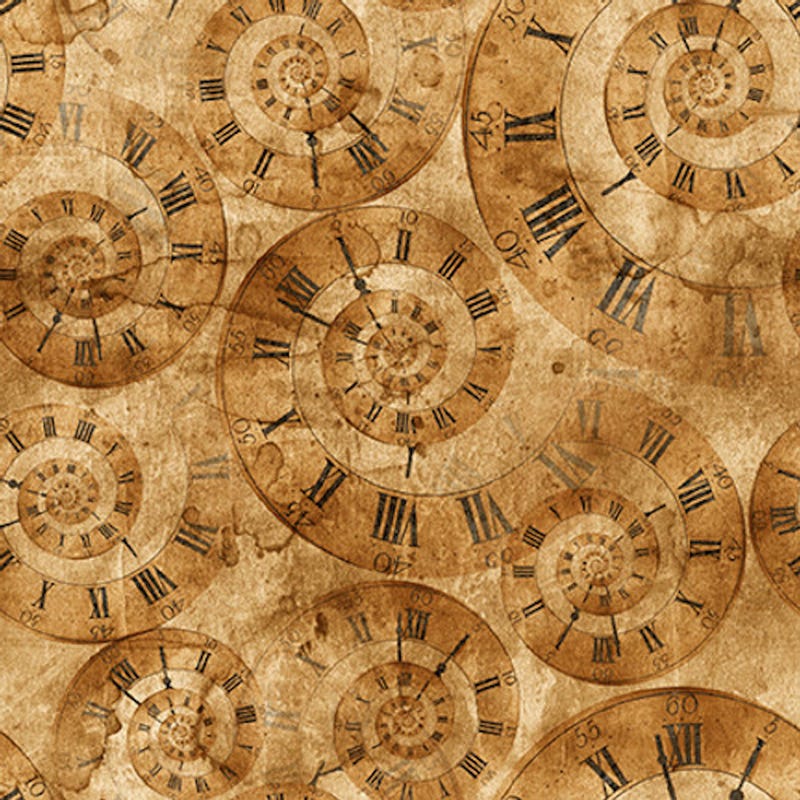Clock Fabric - Etsy