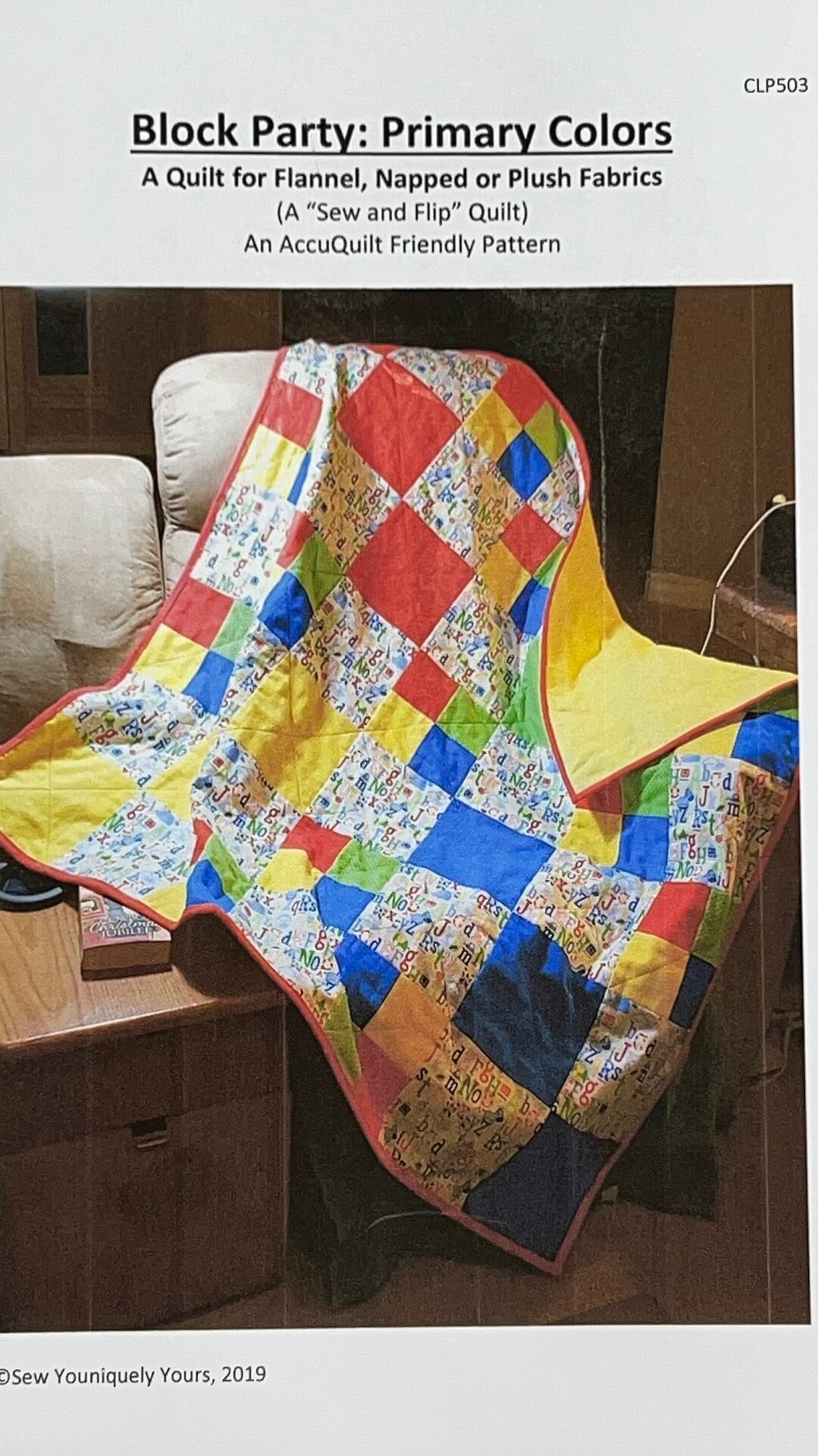 Block Party: Primary Colors Quilt Pattern - Etsy