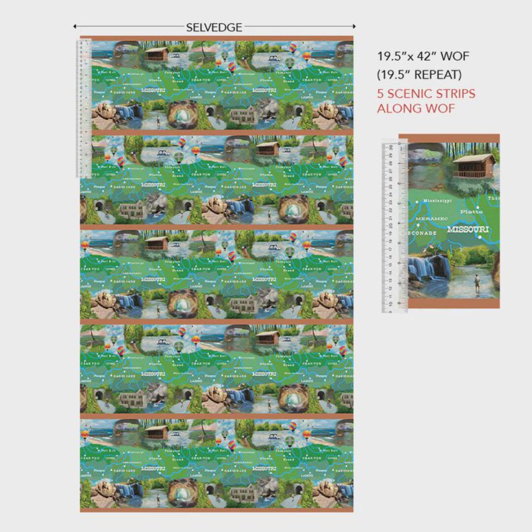 All Missouri Shop Hop 2025- Multi River Runs Through It: Sold by the 1/ ...