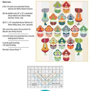 Boho Holly WCR Quilt Pattern - Etsy