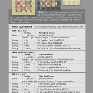 Fringe Quilt Pattern - Etsy