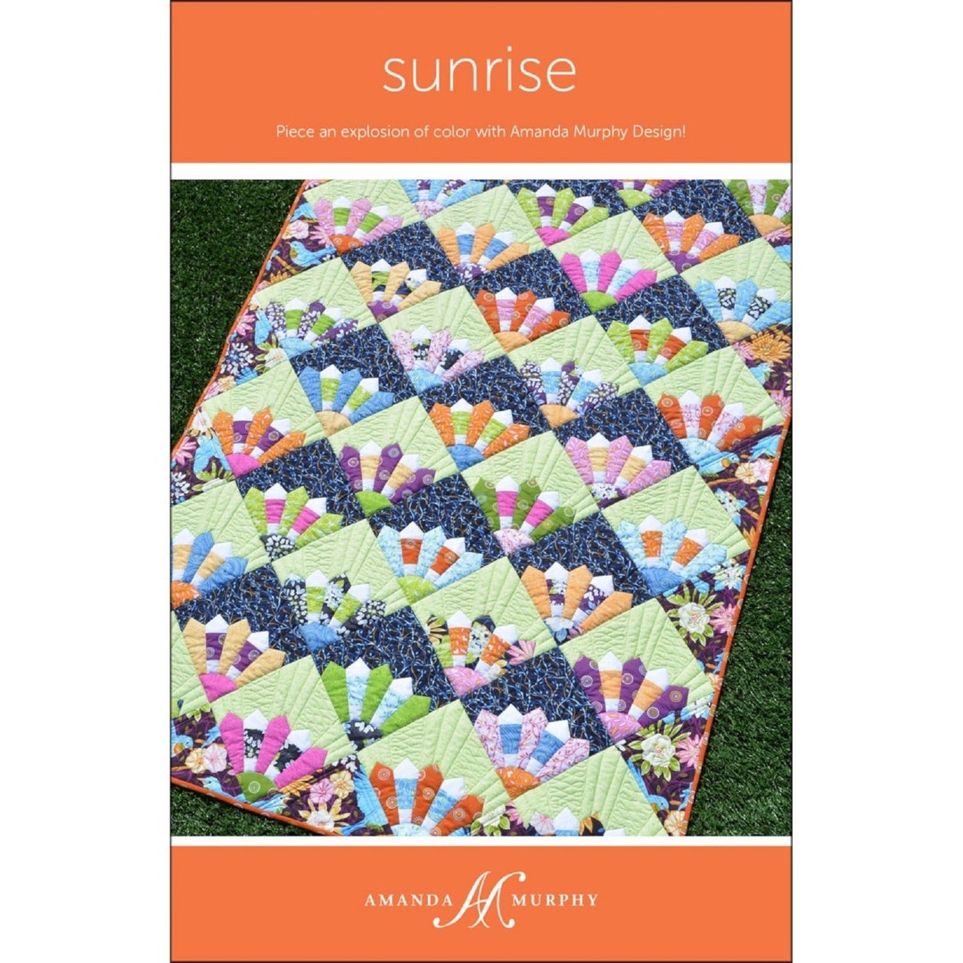 Sunrise by Amanda Murphy / Quilt Pattern 45 3/4" X 68 1/2" - Etsy