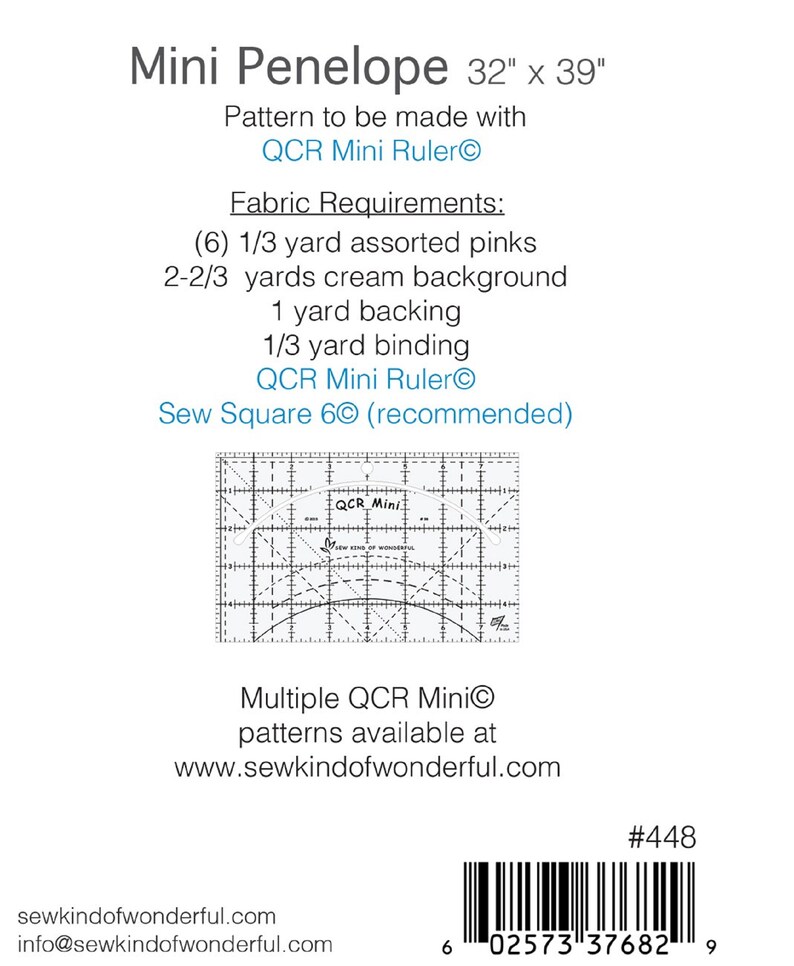 Mini Penelope QCR Mini Quilt Pattern - Etsy