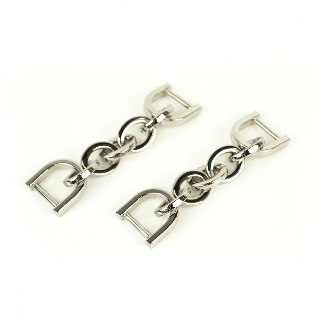 Two Chain Strap Connectors- Nickel - Etsy