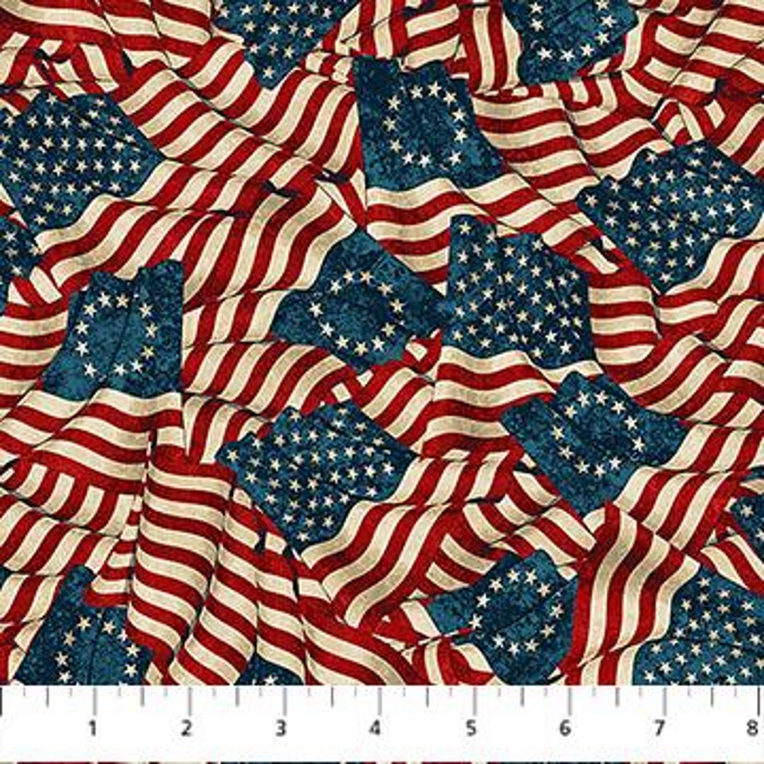 America 250 Stonehenge- Beige Multi Flags 108" Wide Backing: Sold by ...