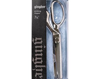 Gingher Pinking Shears, 7 1/2 Scissors, Ginger Scissors, Fine Quality ...