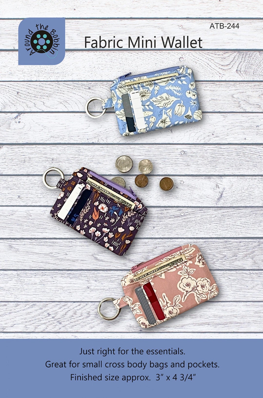 Fabric Mini Wallet Pattern - Etsy