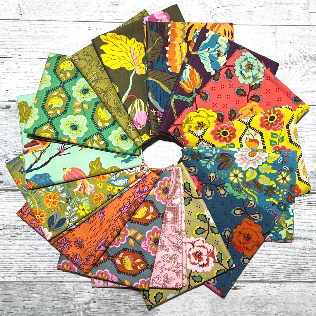 Kindred Sketches / Figo Fabrics Shop Assembled Fat Quarter Bundle - Etsy